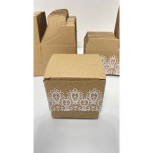 Unbranded | Other | Small Square Cardboard Gift Boxes 5pc Set Print ...